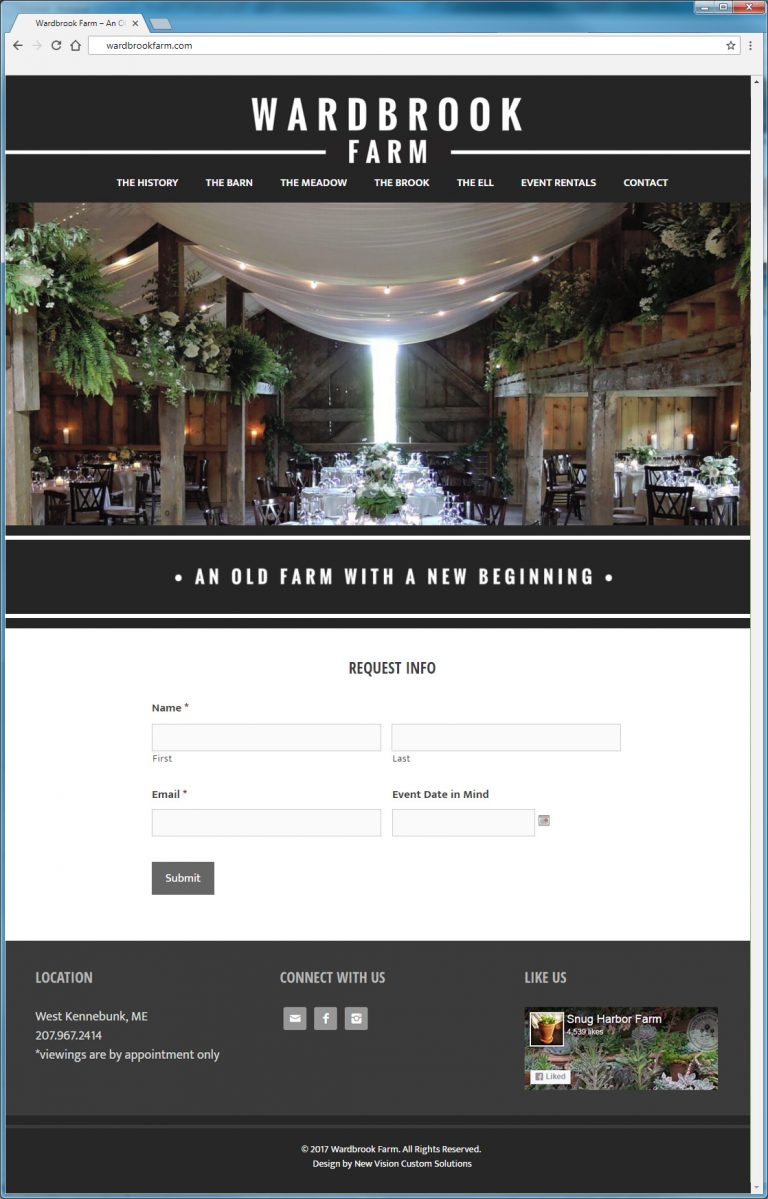 Wardbrook Farm – New Vision Custom Solutions